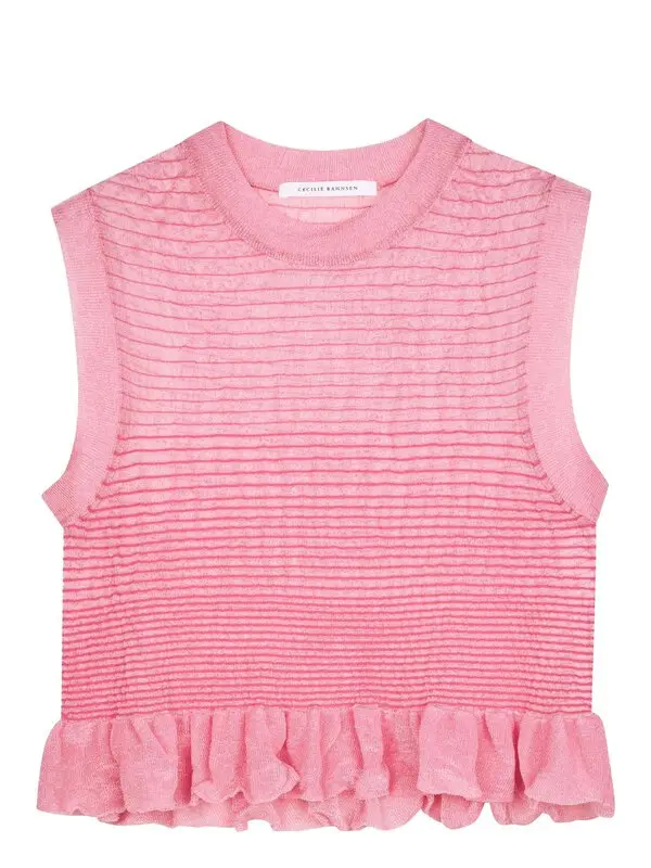 Cecilie Bahnsen Celia Top - Rose
