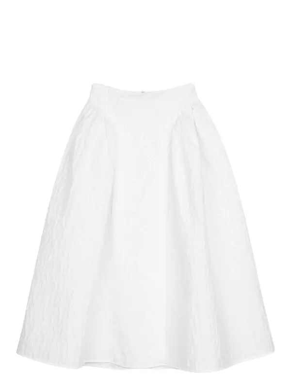 Cecilie Bahnsen Fabiola Margueritte Cloqué Skirt - White