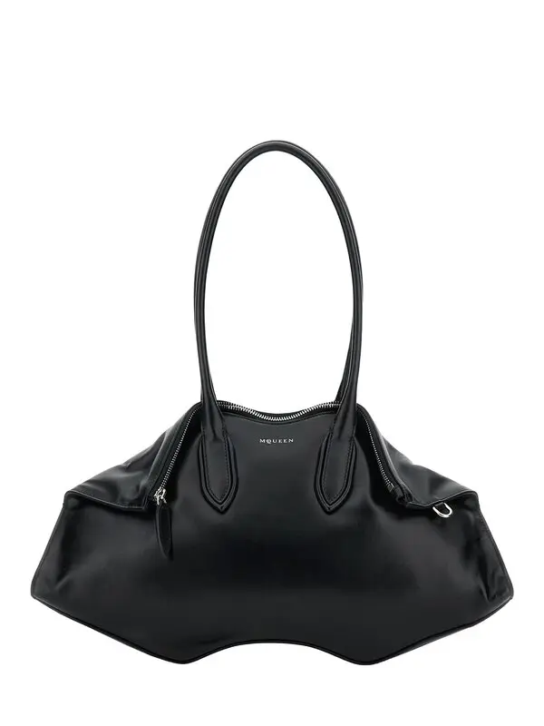 Alexander McQueen Manta Shoulder Bag - Black