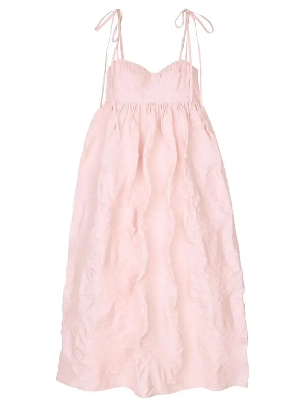 Cecilie Bahnsen Alena Borus Jacquard Dress - Rose