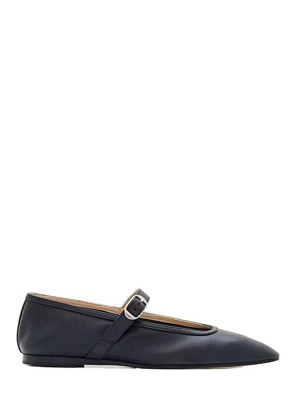 Le Monde Beryl Stella Leather Ballet Flats - Nero