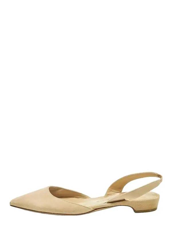 PAUL ANDREW Rhea Suede Slingback Ballet Flat - Neutrals