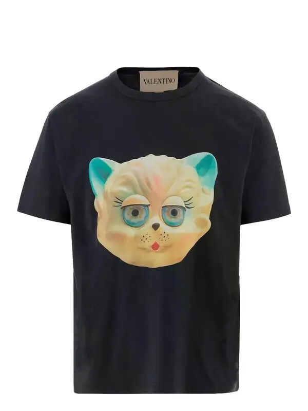 Valentino Garavani Crew-neck Printed T-shirt - Blue