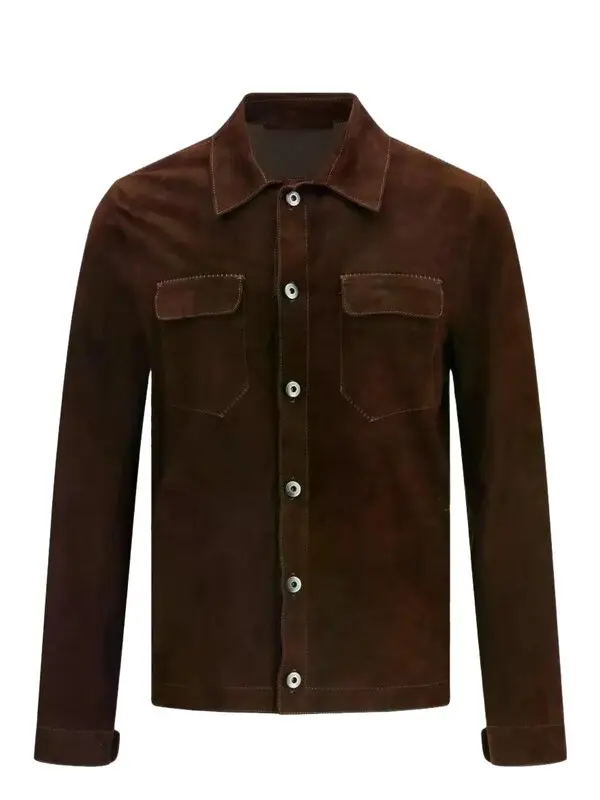 SALVATORE SANTORO Pocket Button Jacket - Brown