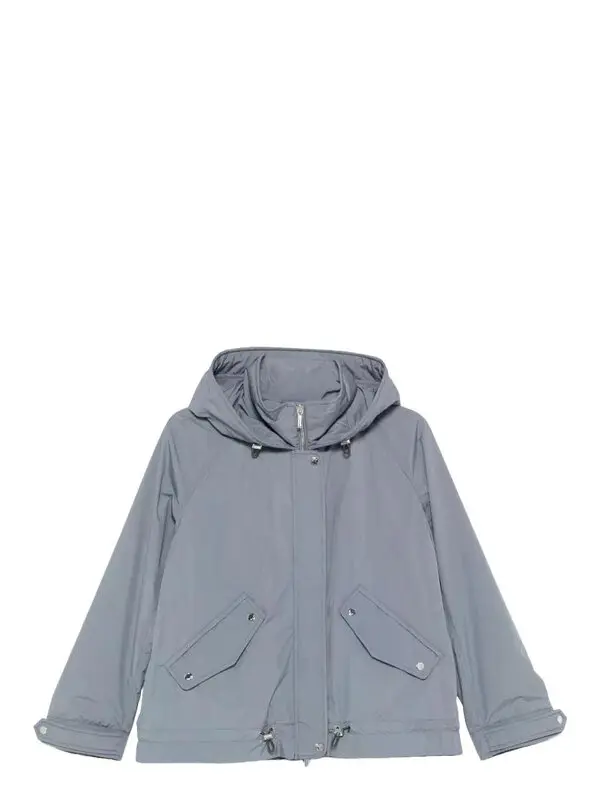 MOORER Hooded Pocket Jacket - Blue