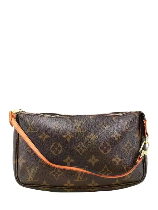 LOUIS VUITTON Pochette Accessoires Monogram Canvas Clutch - Brown