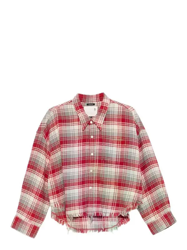 R13 Plaid Shirt - Red
