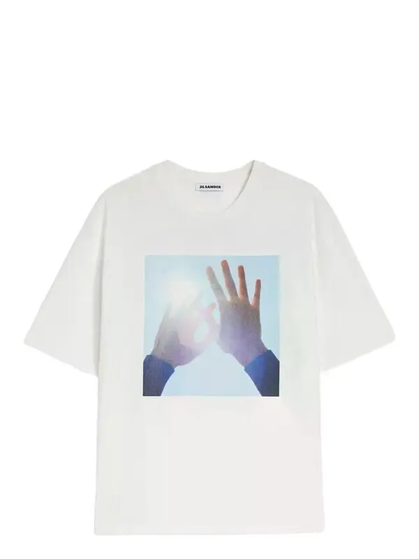 JIL SANDER Crew-neck Short-sleeve T-shirt - White