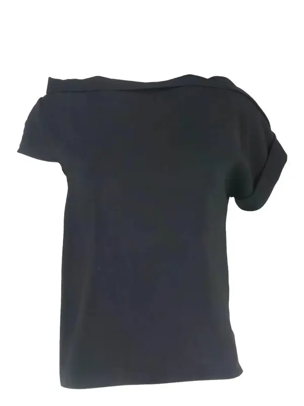 Roland Mouret Asymmetric Blouse - Black