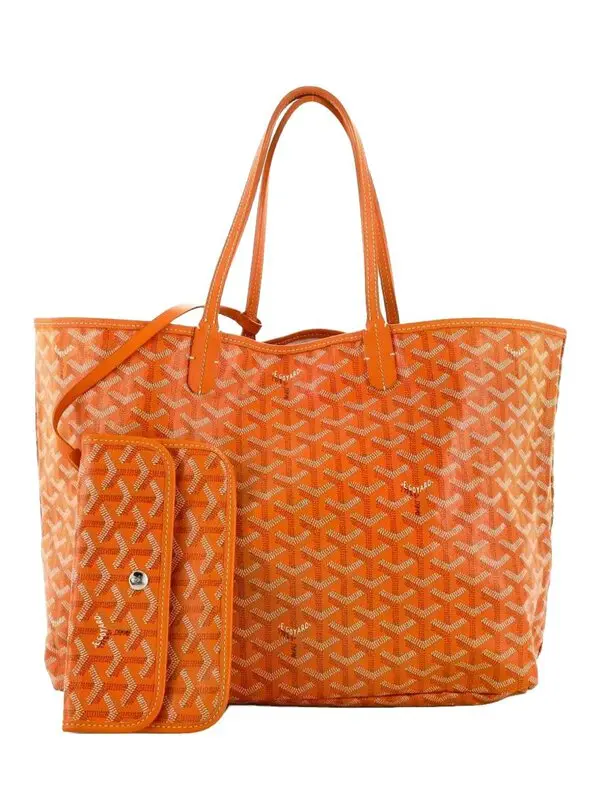 Goyard Saint Louis Coated Canvas Pm Tote Bag - Orange
