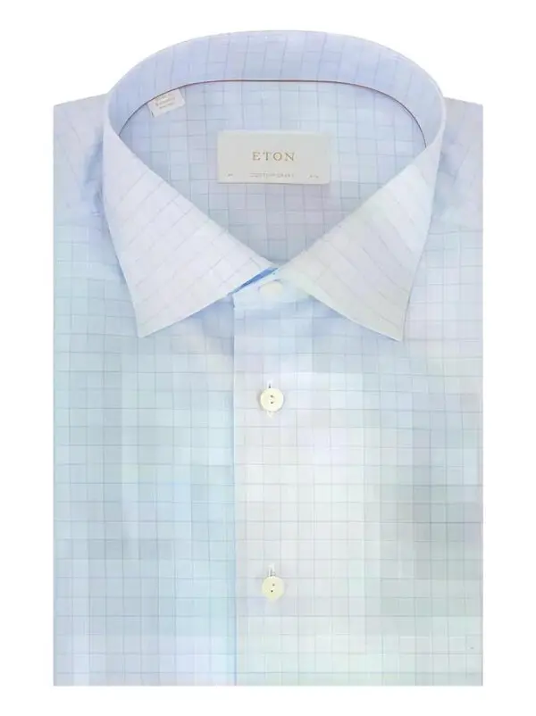 Eton Checked Shirt - Blue