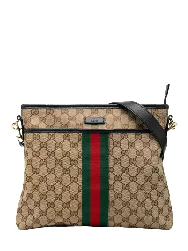Gucci Gg Canvas Web Crossbody Bag 2000-2015 - Brown