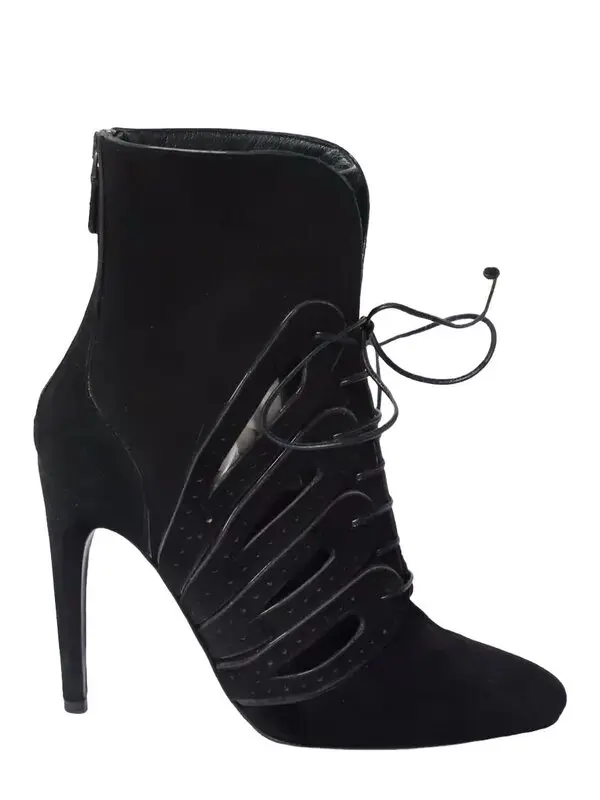 Bottega Veneta Cutout Lace-up Ankle Boots - Black
