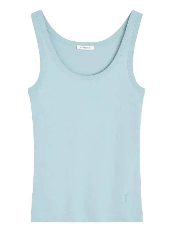BY MALENE BIRGER Dali Organic Cotton Tank Top - Arona Blue