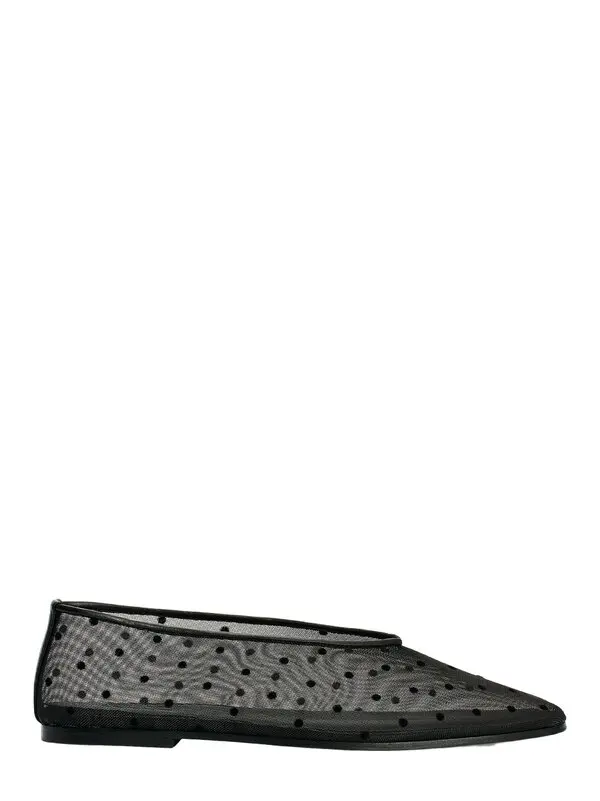 BY MALENE BIRGER Ayda Polka Dot Ballerinas - Black