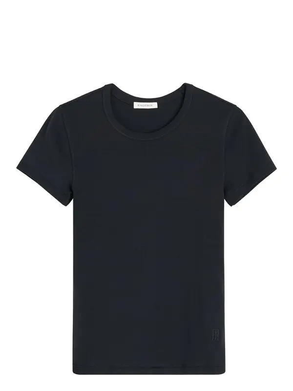 BY MALENE BIRGER Alicia Organic Cotton T-shirt - Black