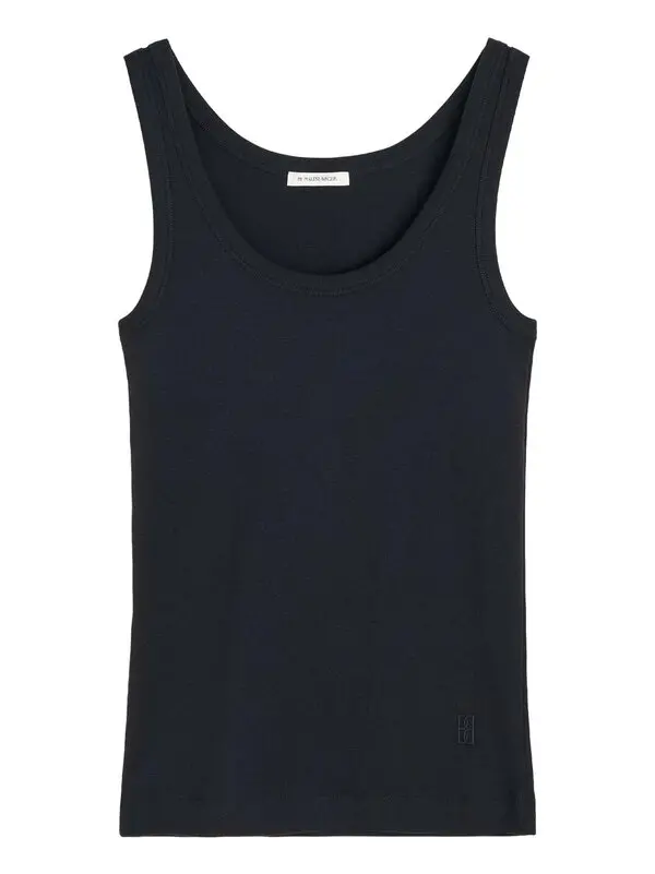 BY MALENE BIRGER Dali Organic Cotton Tank Top - Black