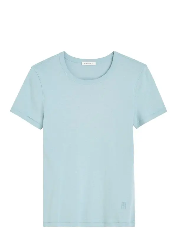 BY MALENE BIRGER Alicia Organic Cotton T-shirt - Arona Blue