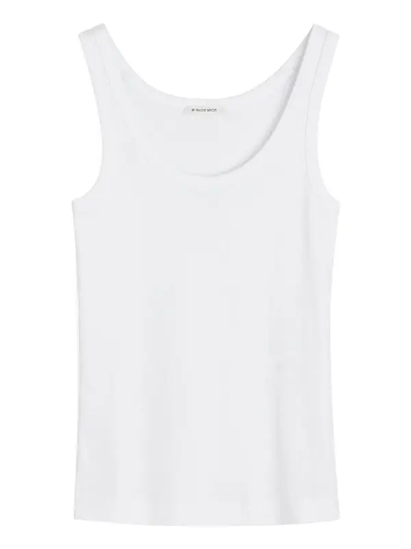 BY MALENE BIRGER Dali Organic Cotton Tank Top - Pure White