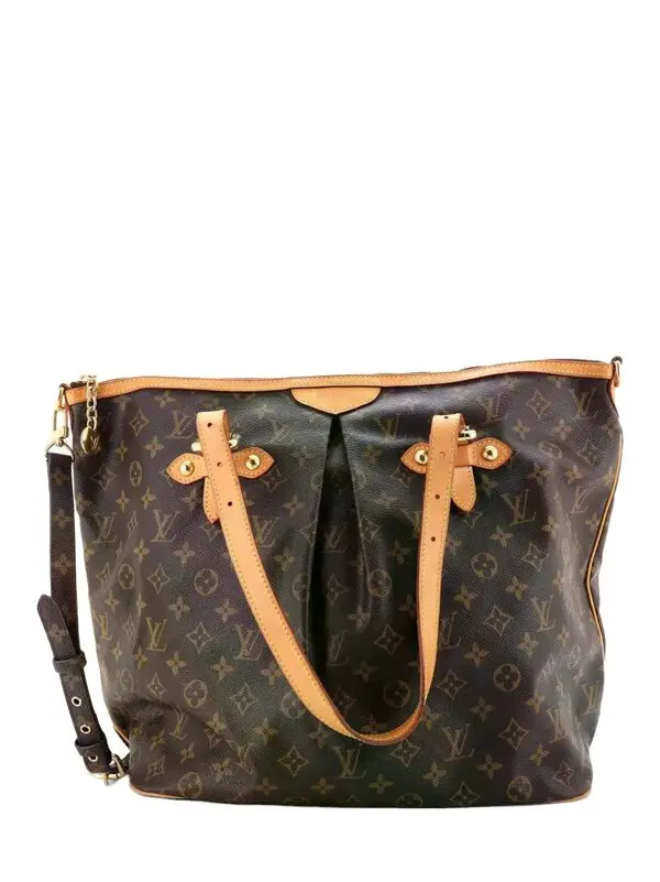 LOUIS VUITTON Palermo Handbag Monogram Canvas Gm Tote - Brown