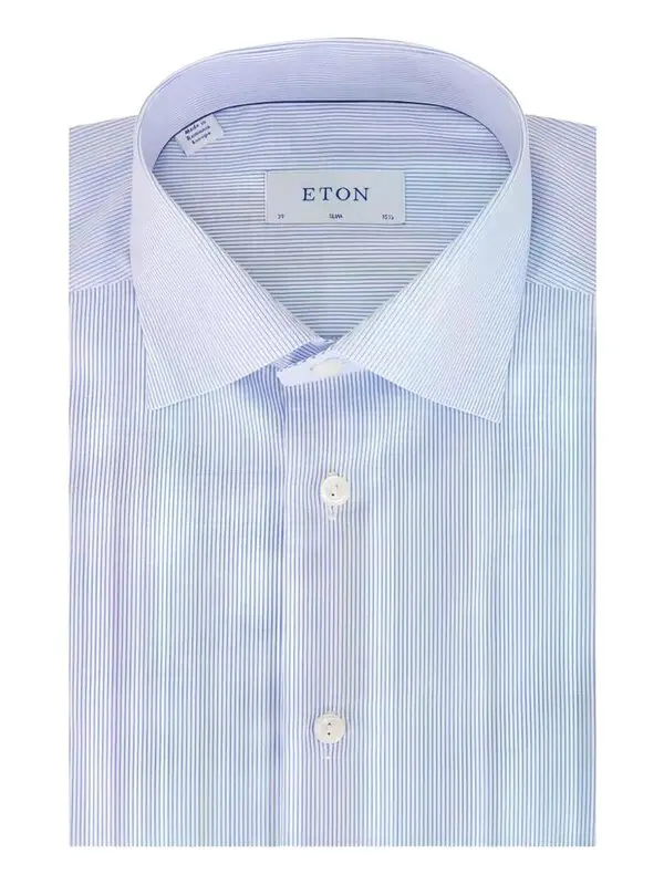 Eton Striped Shirt - Blue