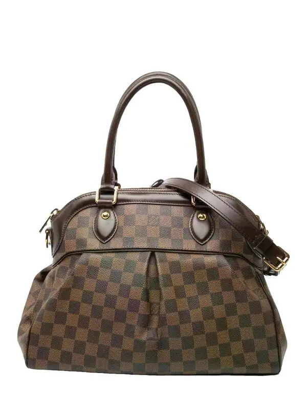 LOUIS VUITTON Damier Ebene Trevi Pm Satchel - Brown