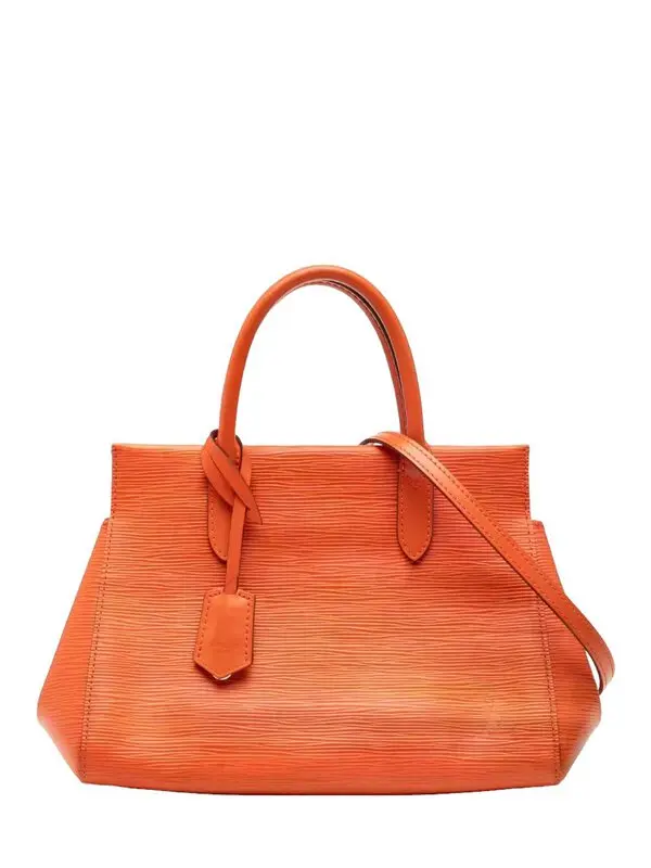 LOUIS VUITTON 2014 Epi Marly Mm Satchel - Orange