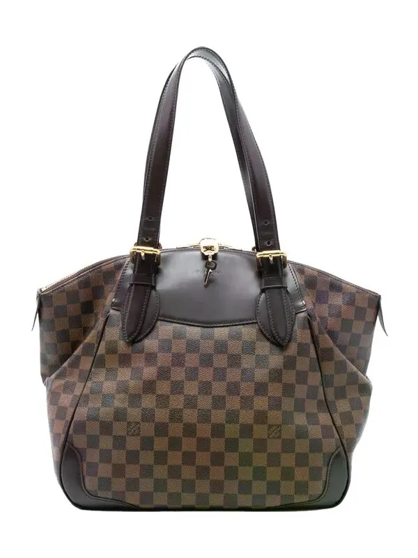LOUIS VUITTON Damier Ebene Verona Gm Shoulder Bag - Brown