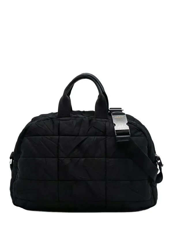 Prada 2013-2025 Tessuto Bomber Travel Bag - Black