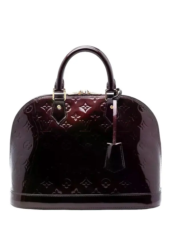 LOUIS VUITTON 2012 Monogram Vernis Alma Pm Handbag - Purple