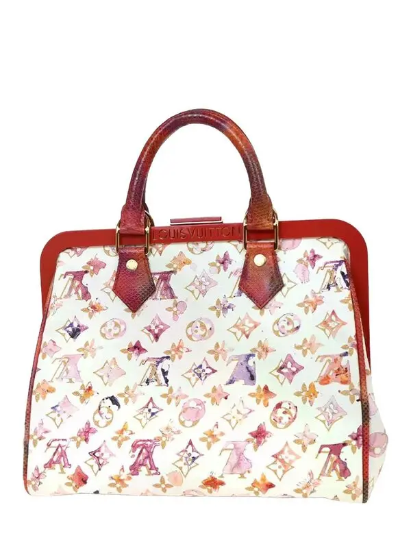 LOUIS VUITTON 2008 30 Speedy Tote - White