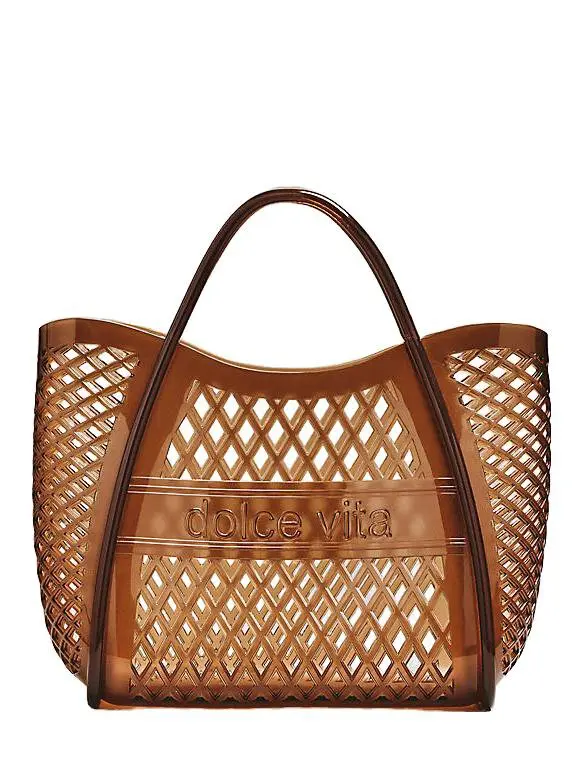 Dolce Vita Molded Pvc Tote - Tan