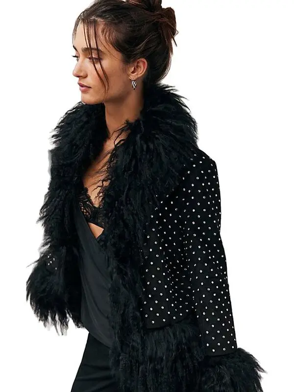 Charlotte Simone Stella Jacket - Black/bedazzled