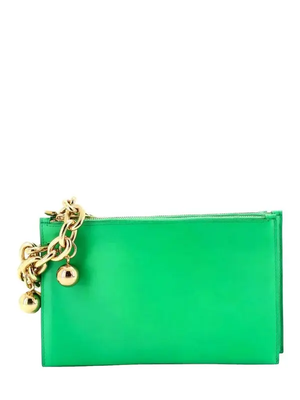 Bottega Veneta Trio Wristlet Pouch - Green