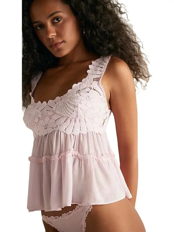 Free People Petal Party Cami - Pink Destiny