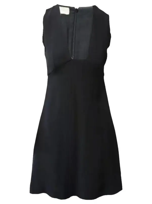Stella McCartney V-neck Mini Dress - Black