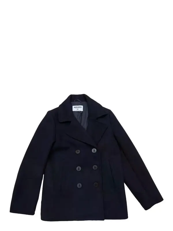 SEBAGO Double-breasted Pea Coat - Blue