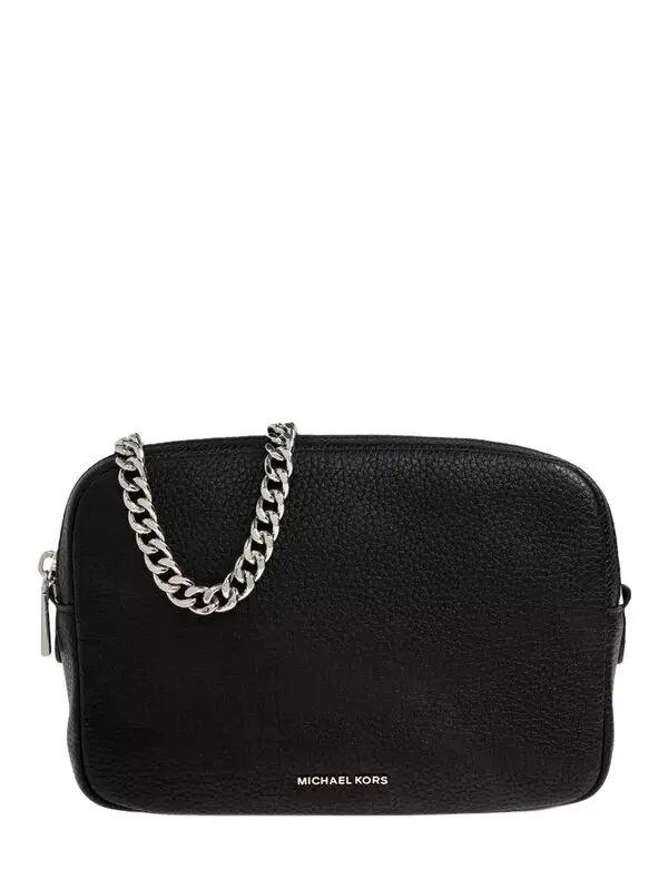 Michael Kors Bryant Leather Shoulder Bag - Black