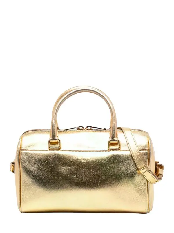 Saint Laurent Baby Duffle Satchel - Gold