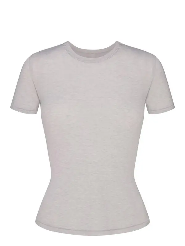 SKIMS Long T-shirt Sheer Modal - Heather Grey