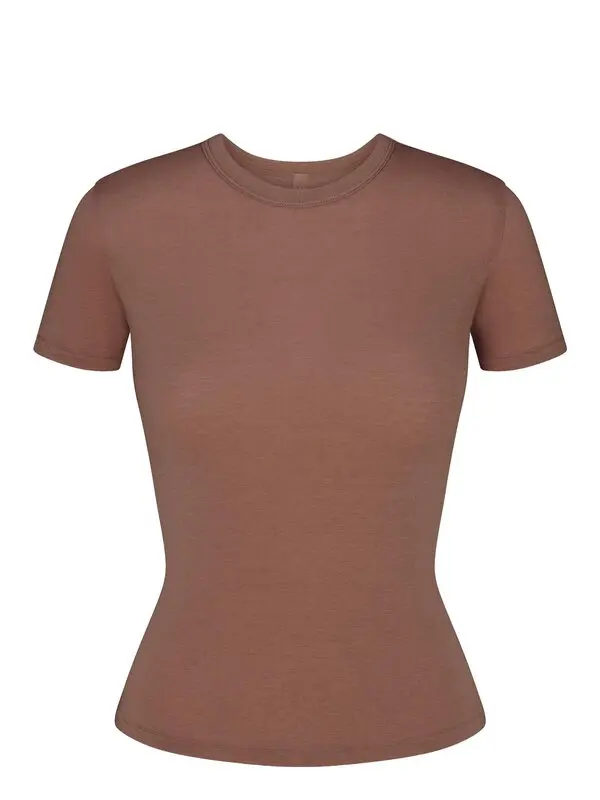 SKIMS Long T-shirt Sheer Modal - Sienna