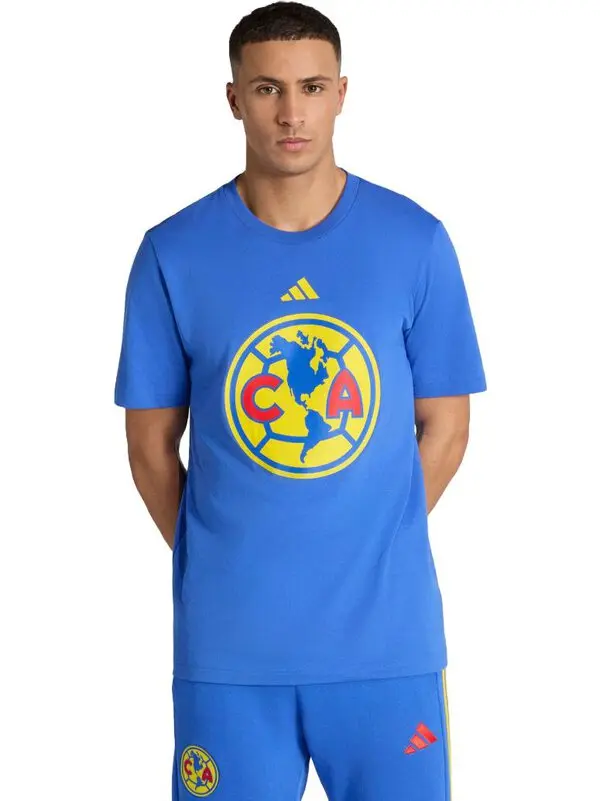 Adidas Club America Dna Graphic T-shirt - Hi-res Blue