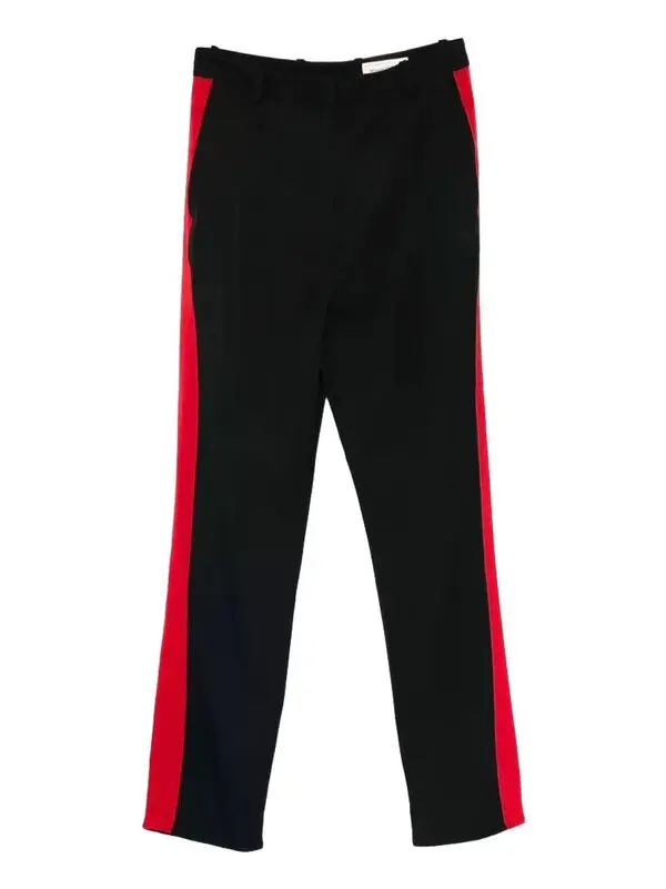 Alexander McQueen Stripe-detail Trousers - Black