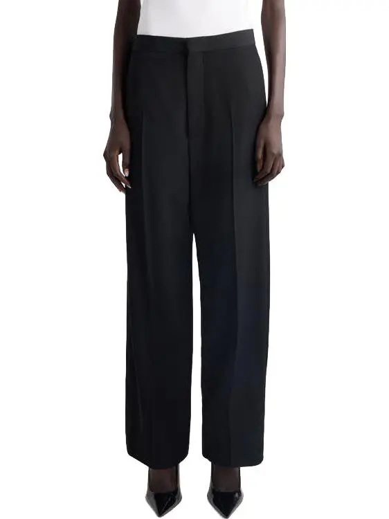 Balenciaga Wool Tuxedo Pants - Black