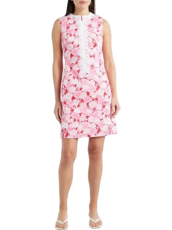 Lilly Pulitzer® Cleodora Sleeveless Stretch Shift Dress - Coconut Dear Heart