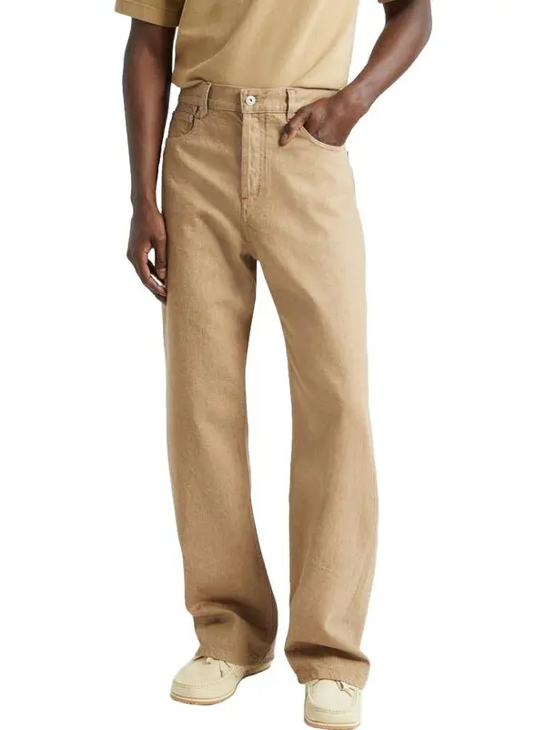 Jacquemus Le De-nîmes Droit Straight-leg Jeans - Beige