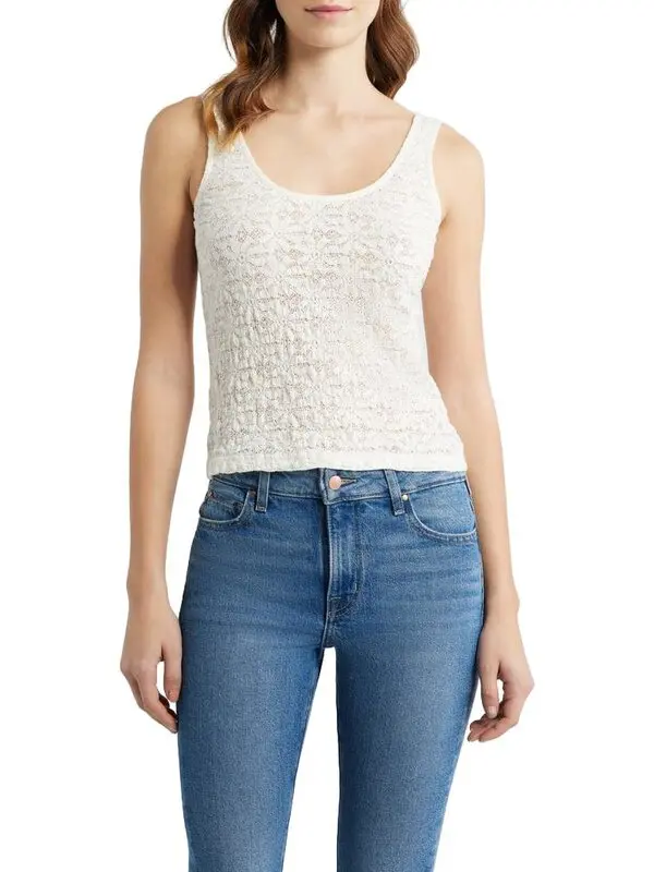 Rails Donya Lace Scoop Neck Tank - Ivory