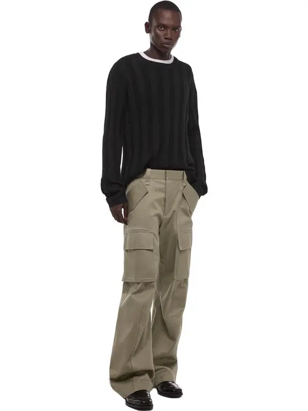 Helmut Lang Chino Cargo Pants - Vetiver