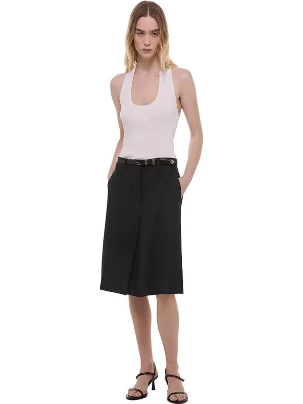 Helmut Lang Wardrobe Midi Skort - Black