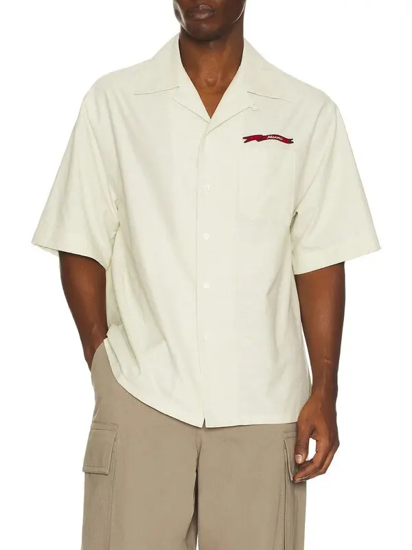 Marni Bowling Shirt In Cream - Everest